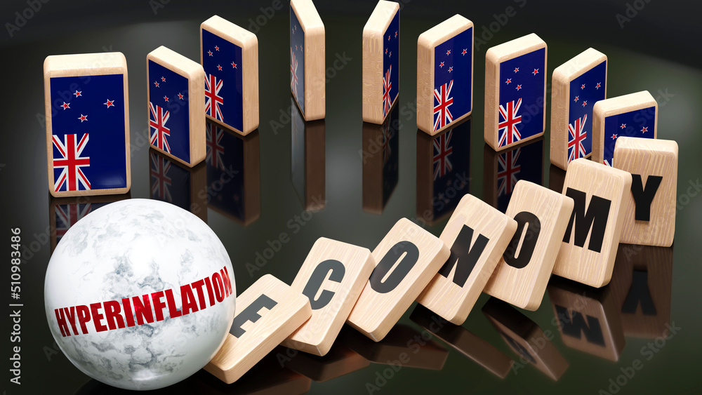 New Zealand and hyperinflation, economy and domino effect - chain ...