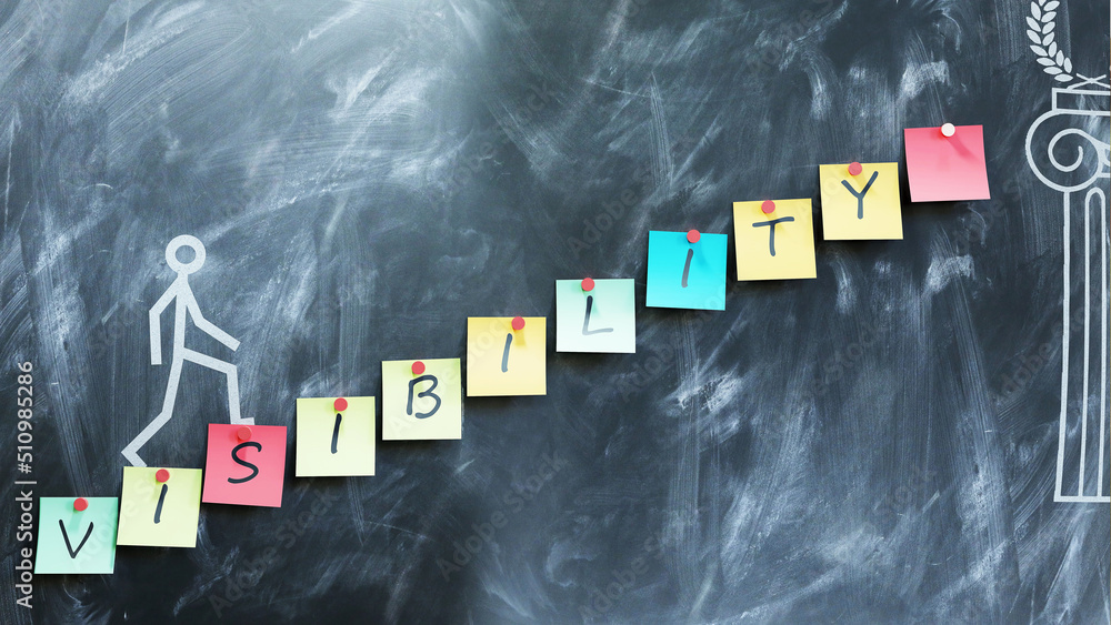 Visibility make steps to success, wealth and prosperity in personal and ...