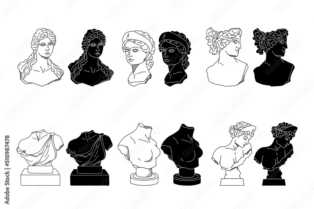 Greek Bust Drawing at Jett Quong blog