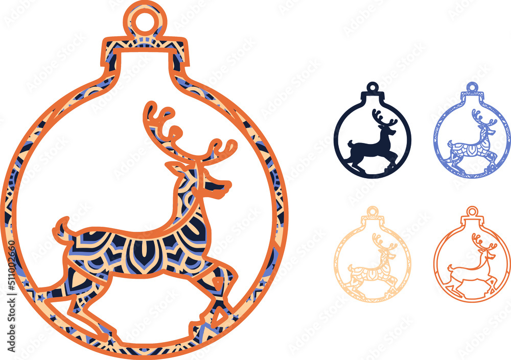 Mandala design. This design consists of several layers. You can change ...