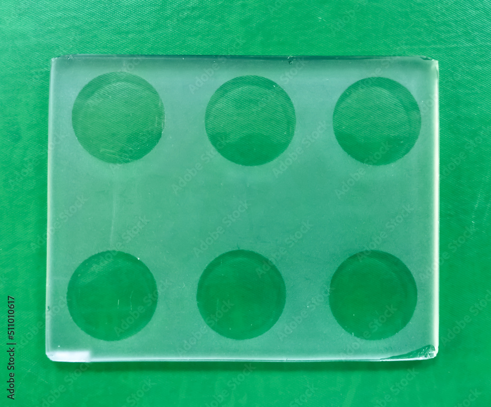 RPR test plate, VDRL ,Syphilis test, glass slide for VDRL test, green ...