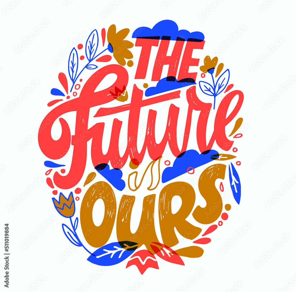 Cute hand drawn doodle lettering postcard. Lettering art for poster ...