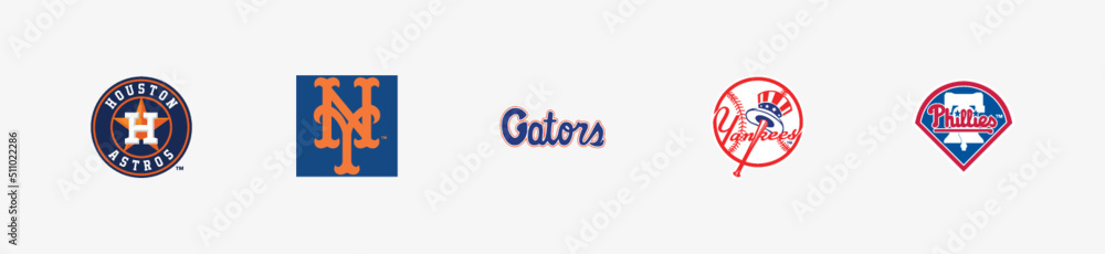 Florida Gators logo, New York Yankees logo, Houston Astros logo ...