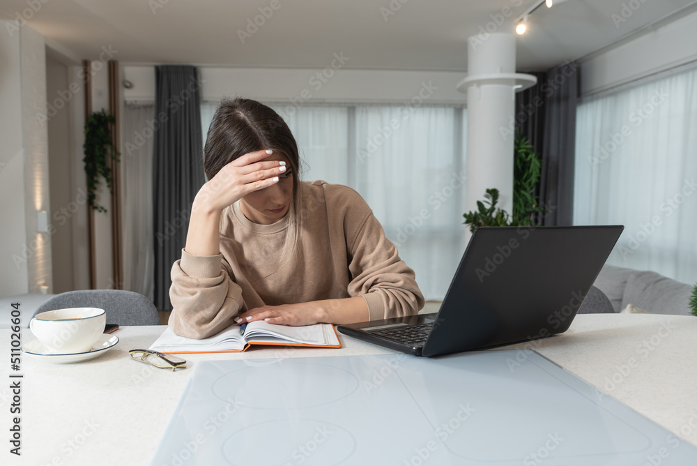 Frustrated College Student Computer