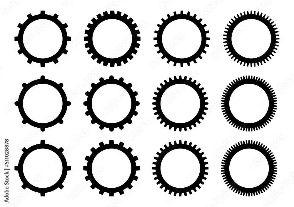 industrial wheel models. wheel shapes for industry and business Stock ...