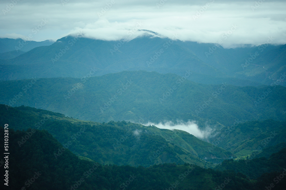 Mountain Province, Philippines: clouds blanketing the Cordillera ...