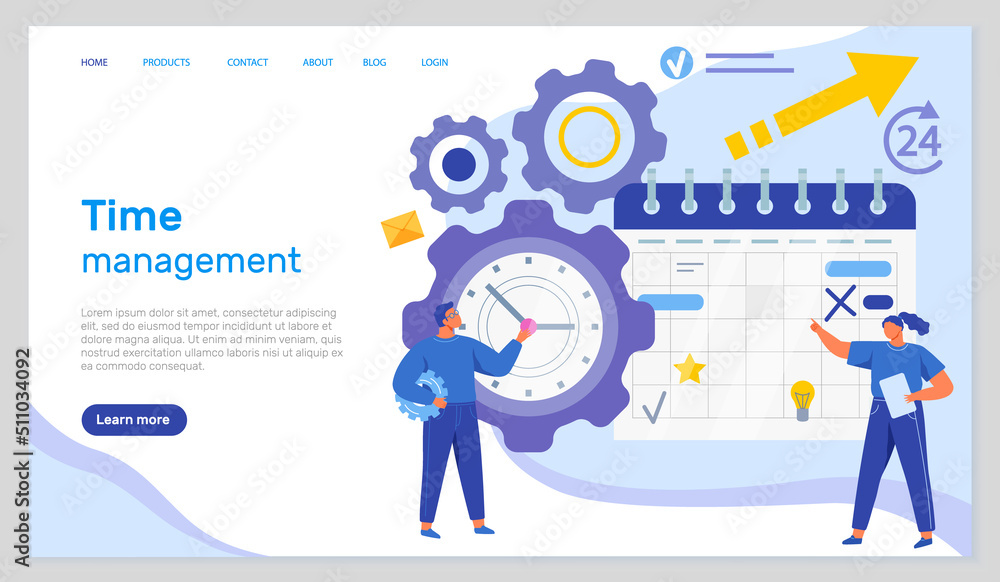 Business people planning schedule. Time management, tasks scheduling ...