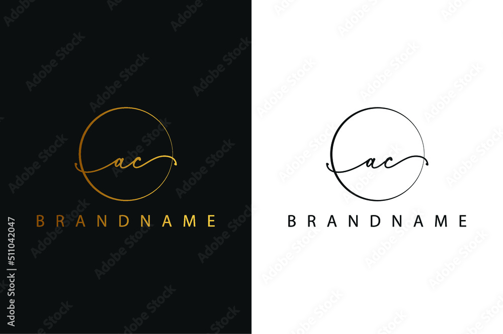 AC signature logo, A C hand drawn logo, A C, AC, AC logo, F A logo ...