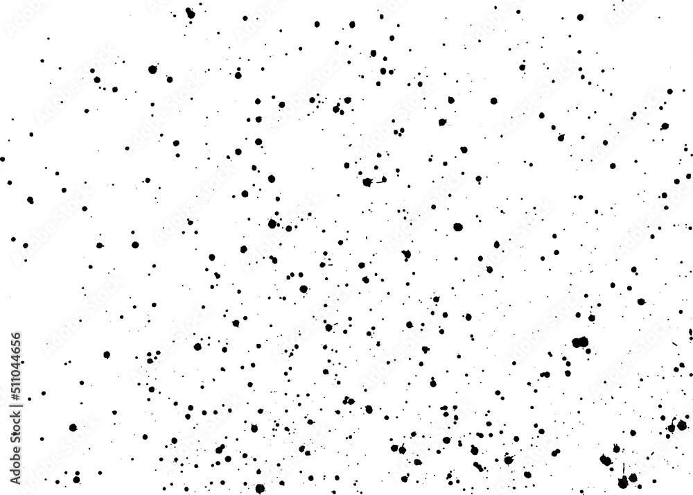 Ink spray dots, paint brush drops, background. Vector illustration ...