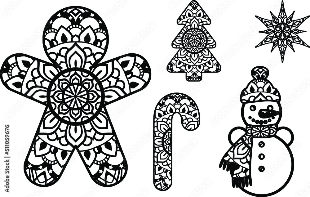 Mandala design. This design consists of several layers. You can change ...