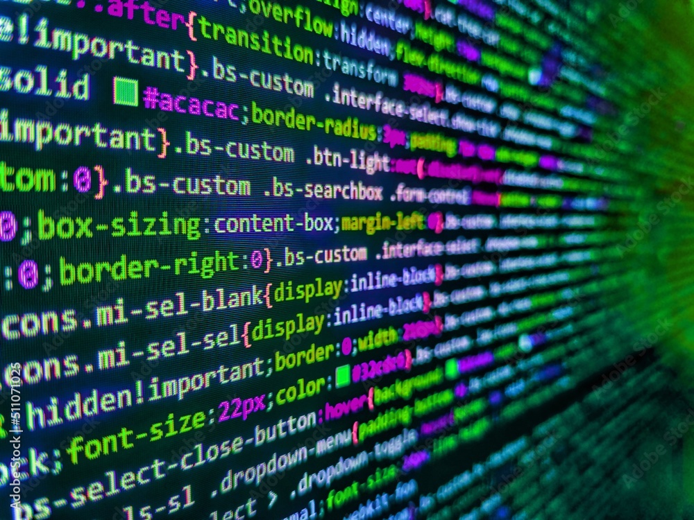 Abstract source code background. New technology revolution. Computer ... Abstract source code background. New technology revolution. Computer ...