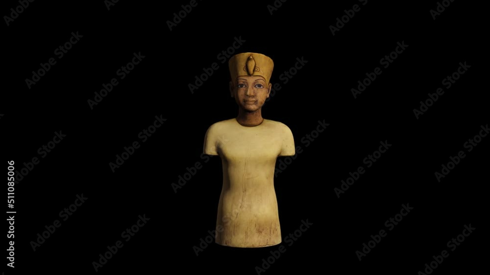Old Tutankhamun,animation. Full Hd 1920×1080. 10 second long video clip ...