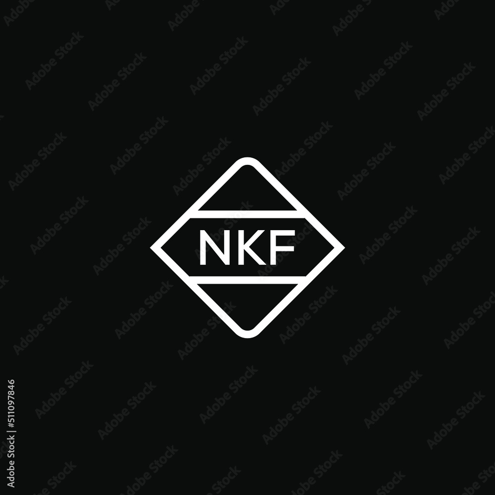 NKF 3 letter design for logo and icon.NKF monogram logo.vector ...