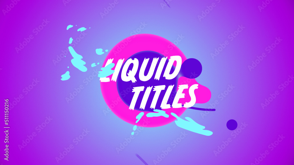 Modelo de Morphing Liquid Motion Title do Stock | Adobe Stock