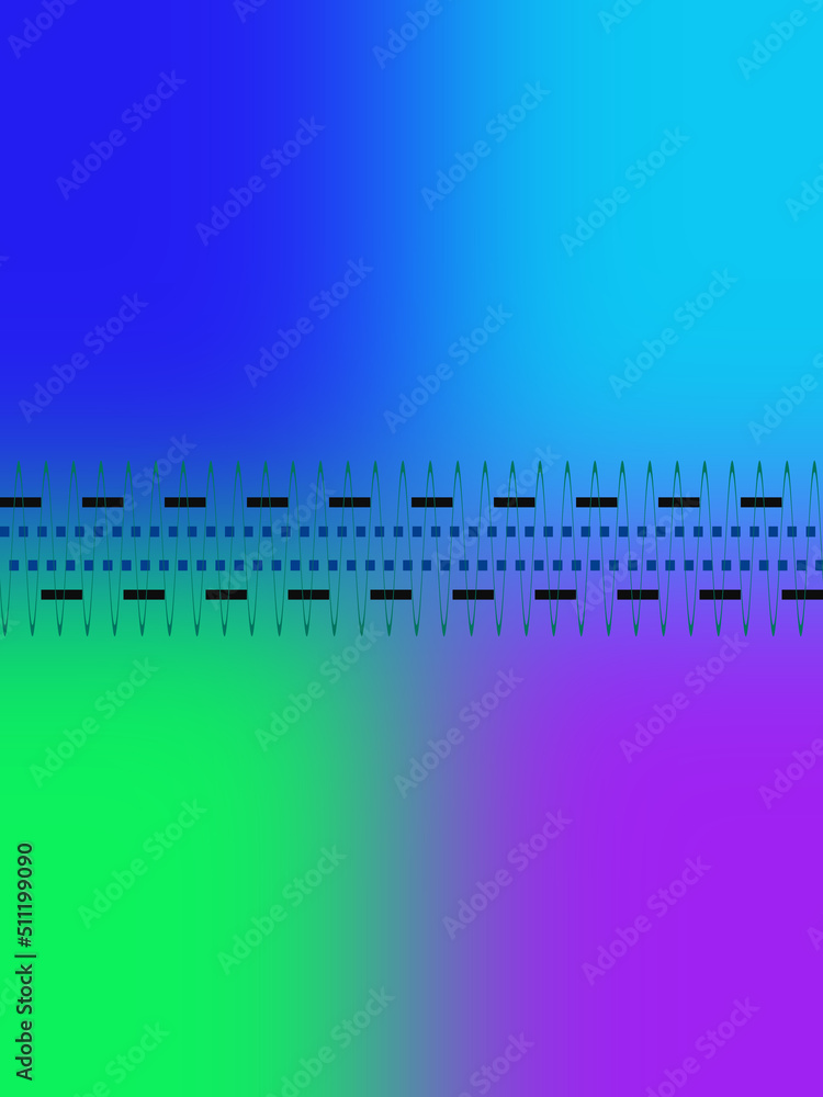 Abstract neon gradient wavy line pattern background image. Stock ...