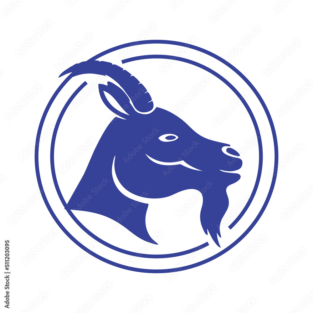 Goat logo. symbols, icons. basic elements graphic resources. Eid al ...