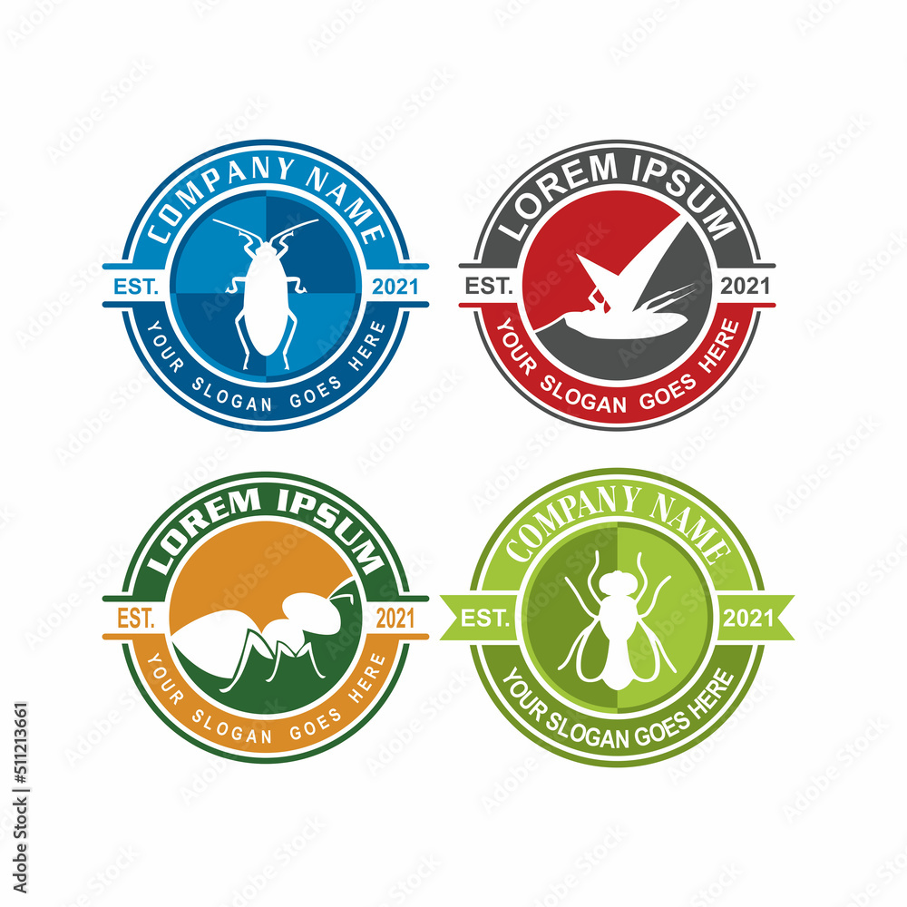 pest control logo , insecticide logo Stock-Vektorgrafik | Adobe Stock