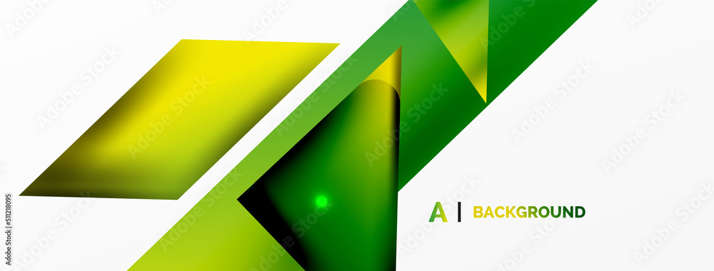 Dynamic 3d geometric abstract background. Triangles and other simple ...