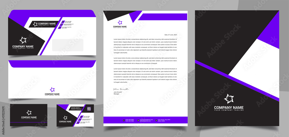 Corporate brand identity, stationary, letterhead, business card ...