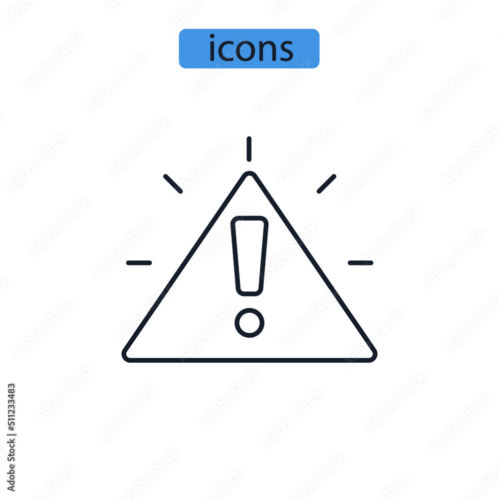 incident icons symbol vector elements for infographic web Stock Vector ...