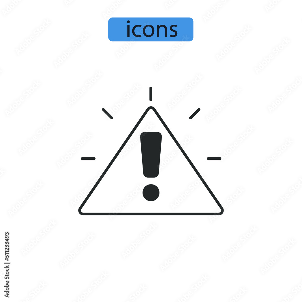 incident icons symbol vector elements for infographic web Stock Vector ...
