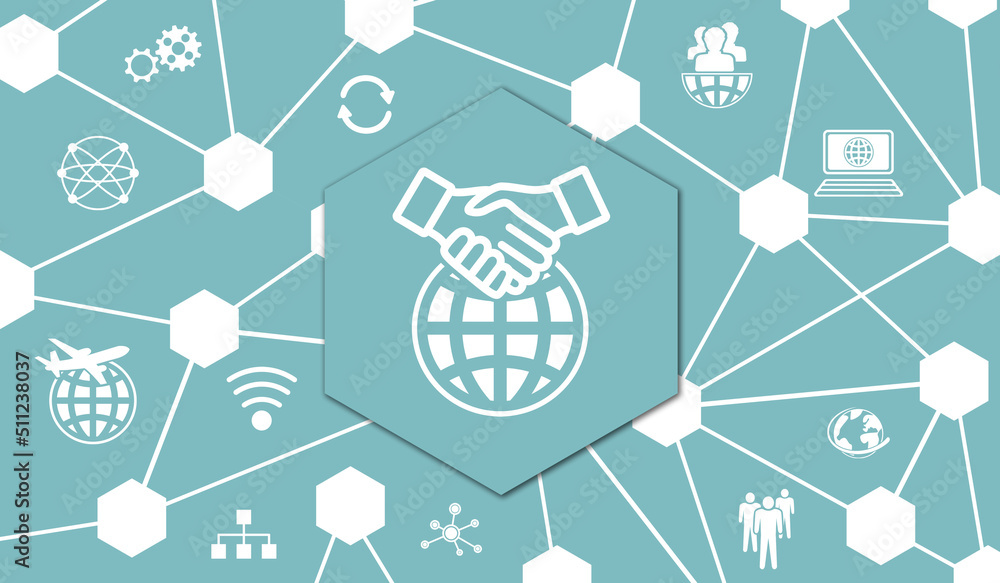 Concept of globalization Stock Illustration | Adobe Stock