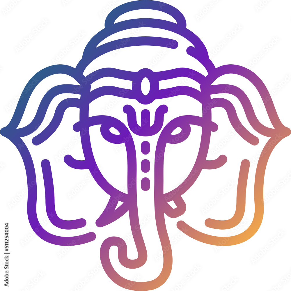 ganesha icon Stock Vector | Adobe Stock