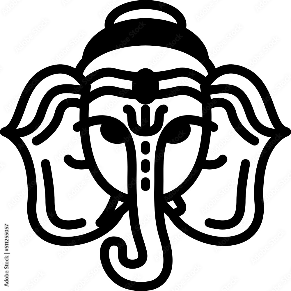 ganesha icon Stock Vector | Adobe Stock