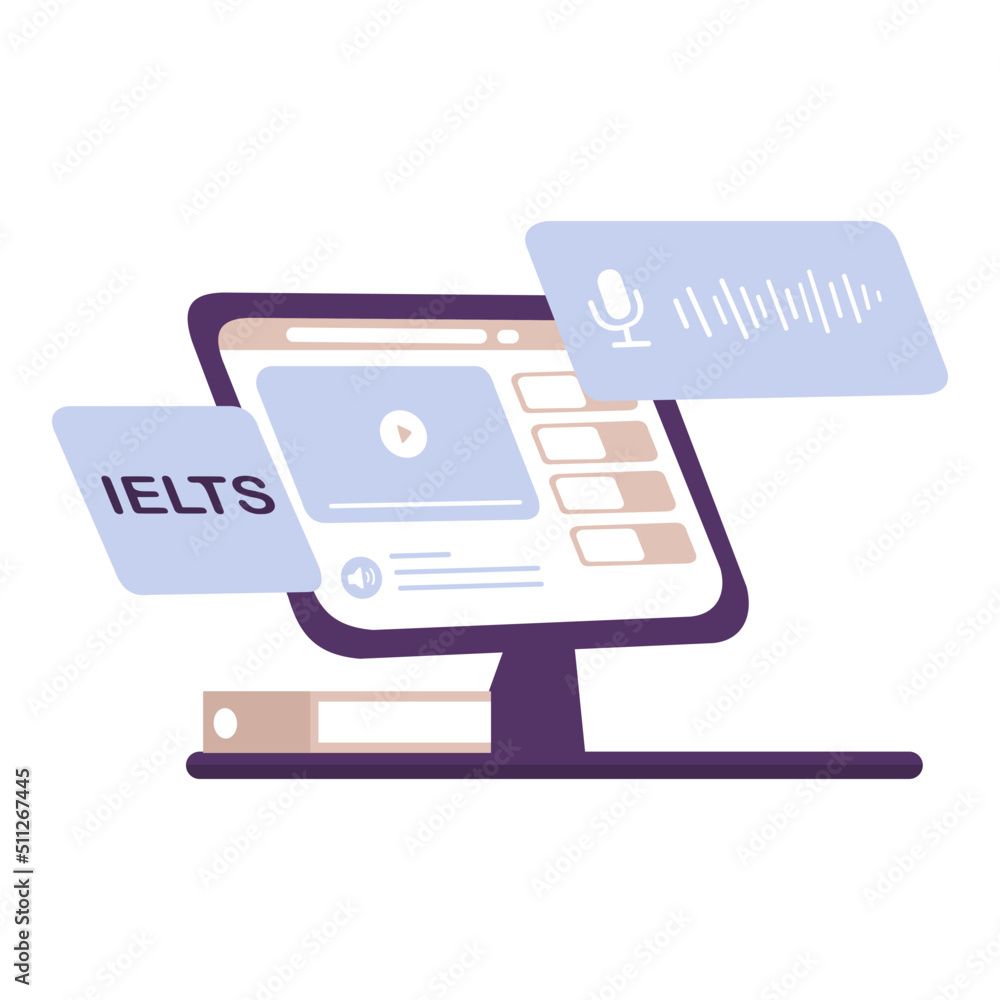 Vecteur Stock IELTS International English Language Testing System ...