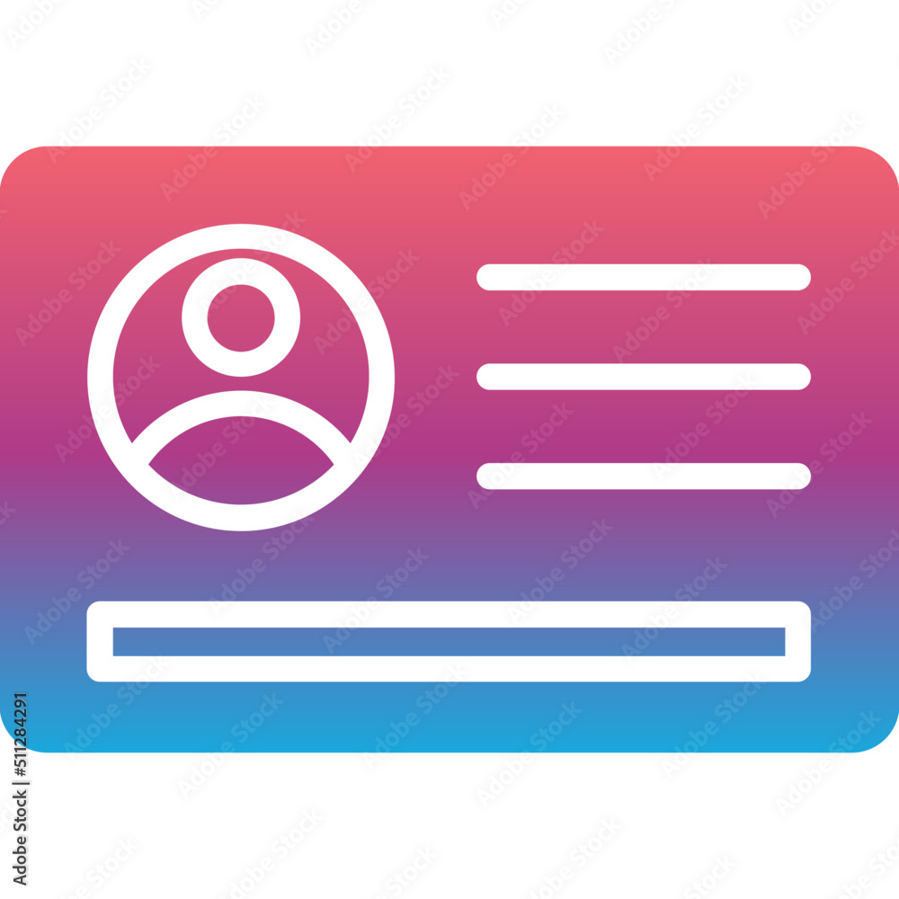 Identification Icon Stock Vector | Adobe Stock