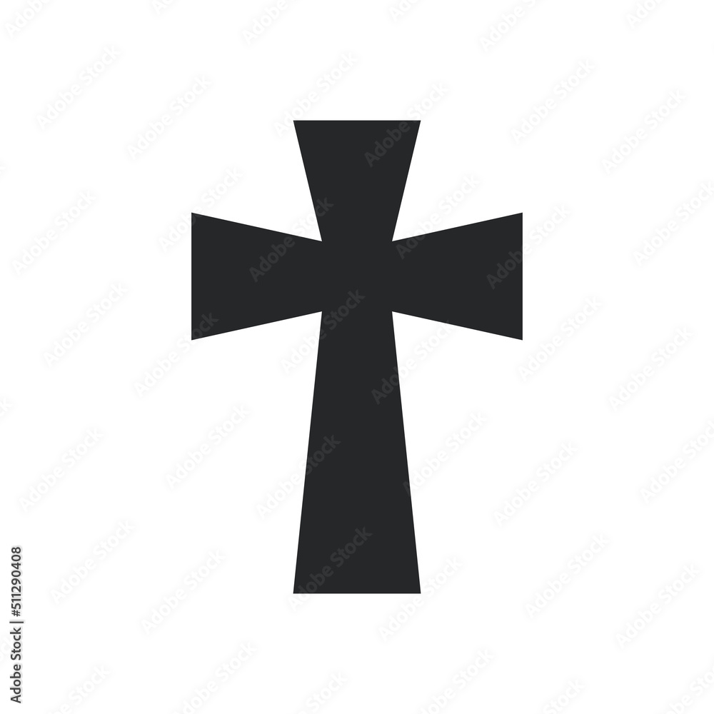 Cross religion god vector illustration icon. Symbol christianity and ...