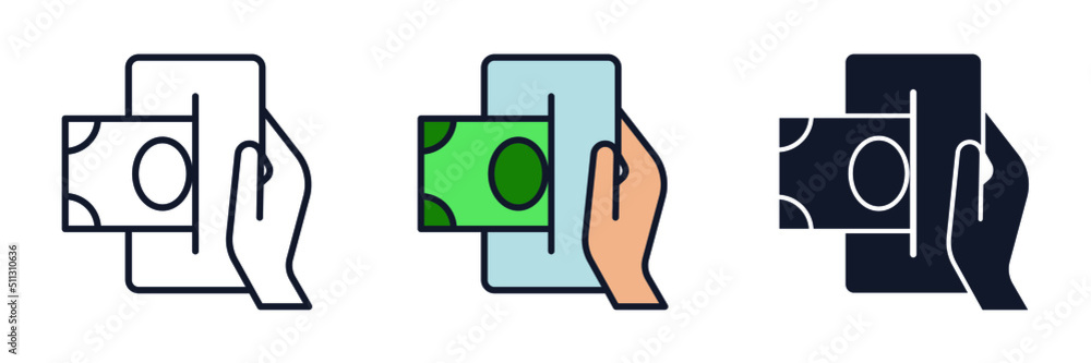mobile banking icon symbol template for graphic and web design ...