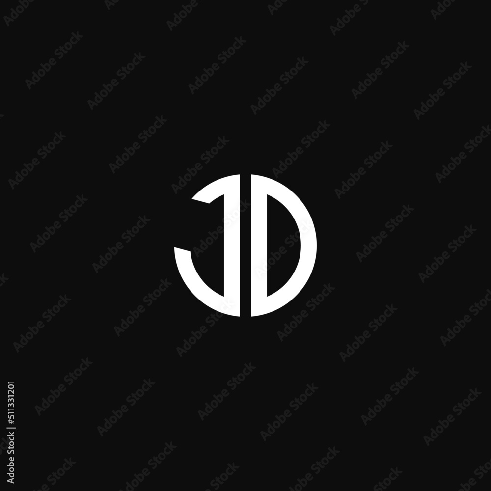 letter jd logo vector design Stock Vector | Adobe Stock