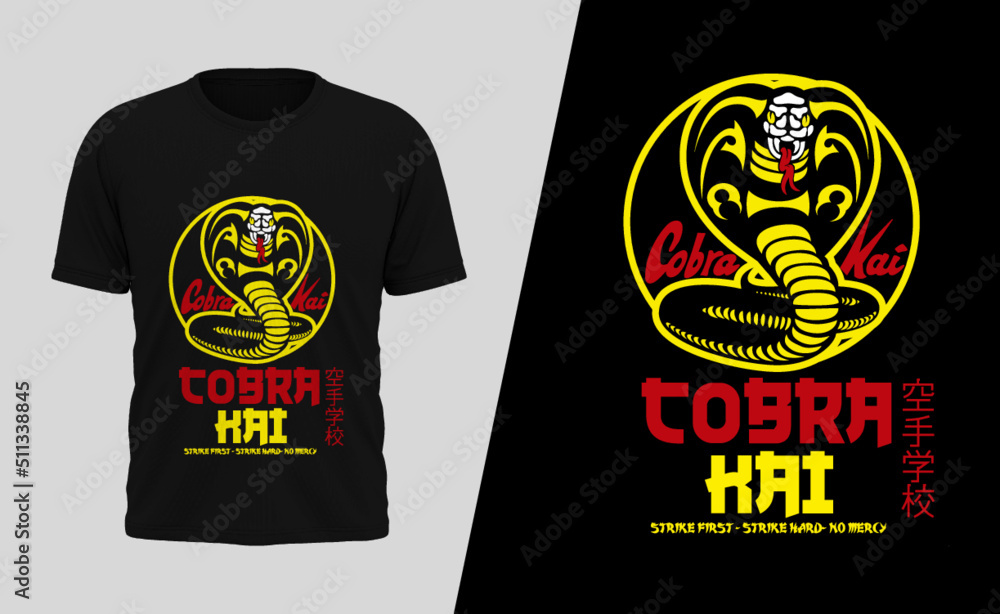Cool vector t-shirt design with Cobra Kai!. Sport uniform, t-shirt ...
