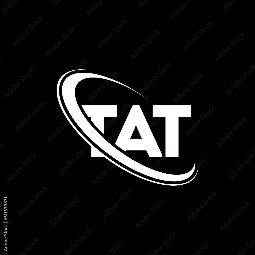 TAT logo. TAT letter. TAT letter logo design. Intitials TAT logo linked ...