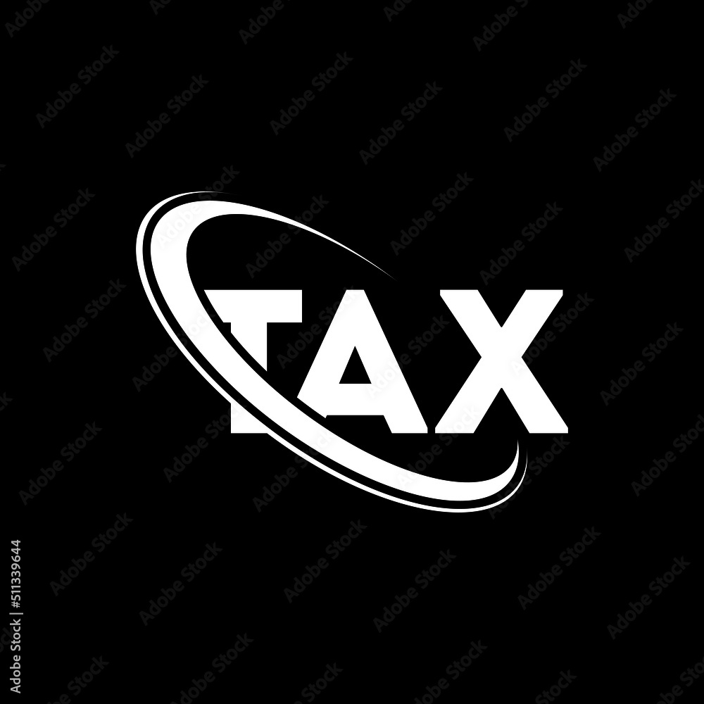 TAX logo. TAX letter. TAX letter logo design. Intitials TAX logo linked ...