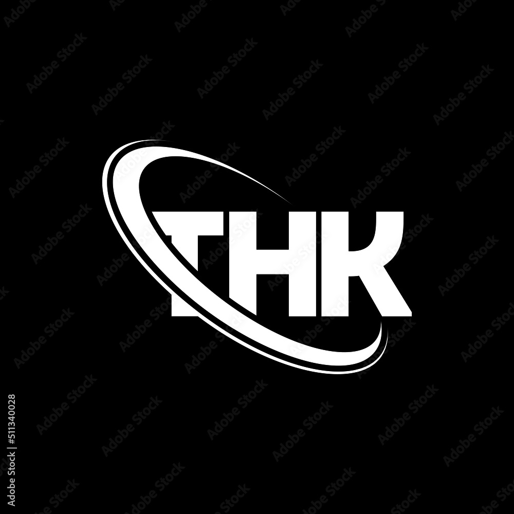 THK logo. THK letter. THK letter logo design. Initials THK logo linked ...