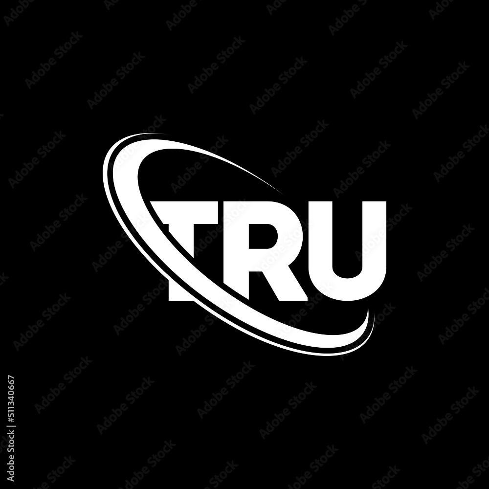 TRU logo. TRU letter. TRU letter logo design. Initials TRU logo linked ...