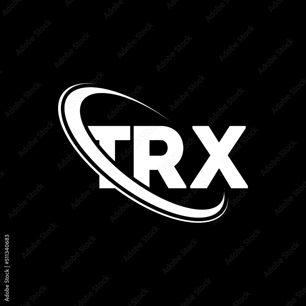 TRX logo. TRX letter. TRX letter logo design. Initials TRX logo linked ...