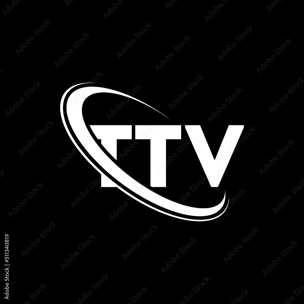 TTV logo. TTV letter. TTV letter logo design. Initials TTV logo linked ...