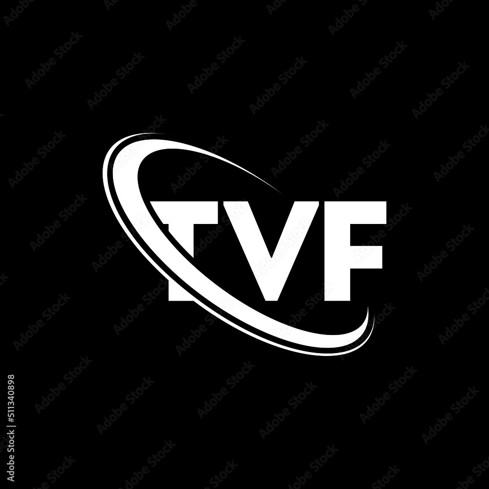 TVF logo. TVF letter. TVF letter logo design. Initials TVF logo linked ...