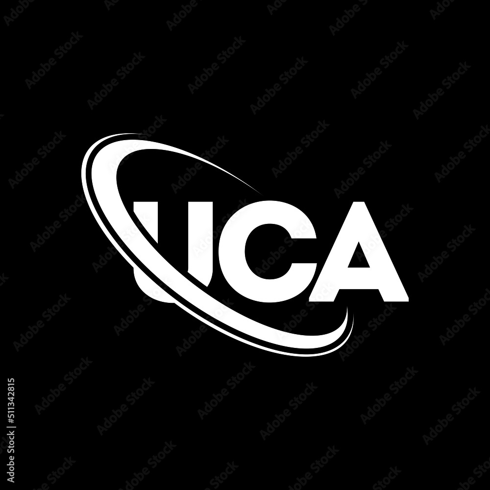 UCA logo. UCA letter. UCA letter logo design. Intitials UCA logo linked ...