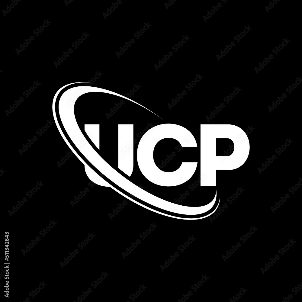Ucp Logo Ucp Letter Ucp Letter Logo Design Intitials Ucp Logo Linked With Circle And