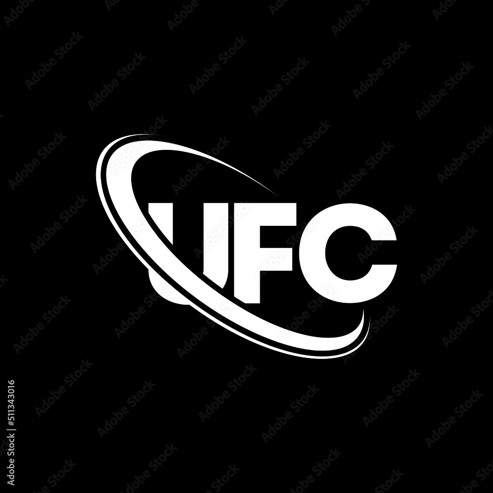 UFC logo. UFC letter. UFC letter logo design. Initials UFC logo linked ...