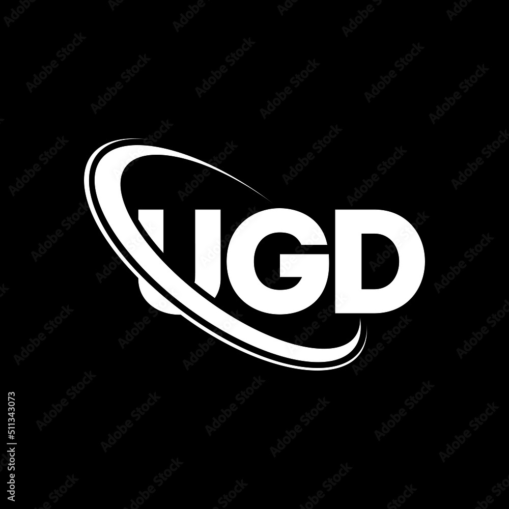 UGD logo. UGD letter. UGD letter logo design. Initials UGD logo linked ...