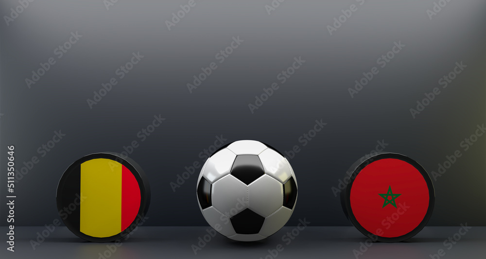 FIFA World Cup 2022 Germany vs Morocco, Flag Germany and Morocco ...