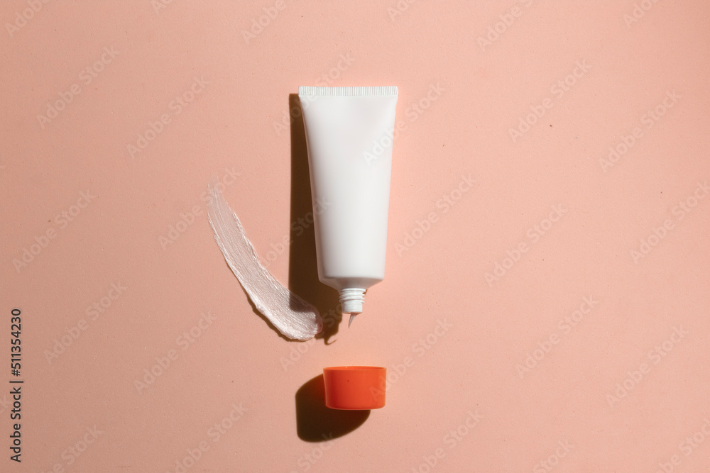 mockup of skin care bottle cosmetic tube of beauty makeup facial ...