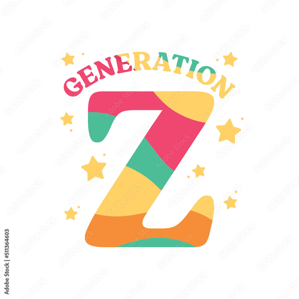 Gen Z, Generation Z, 2000's Kid, Future Generation, New Gen, Kids Logo ...