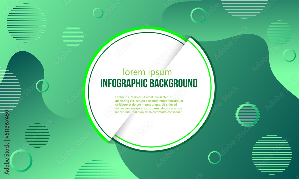Vector infographic background. Template for circle diagram, graph ...