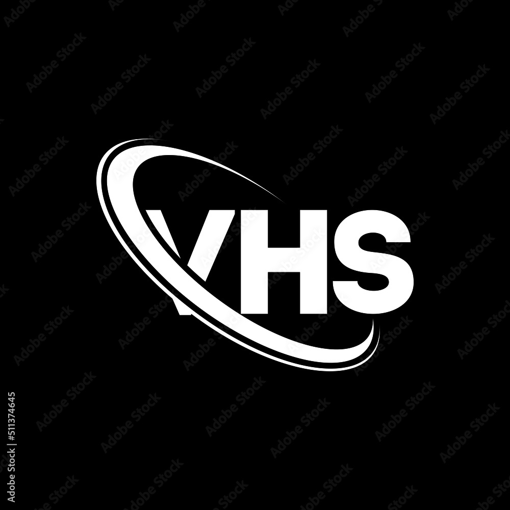 VHS logo. VHS letter. VHS letter logo design. Initials VHS logo linked ...